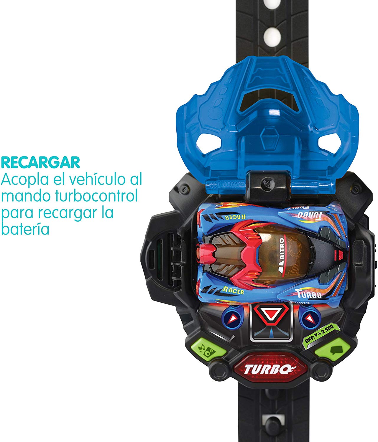 VTech Turbo Force Racer Blue Mini Car Rechargeable Remote Control ...