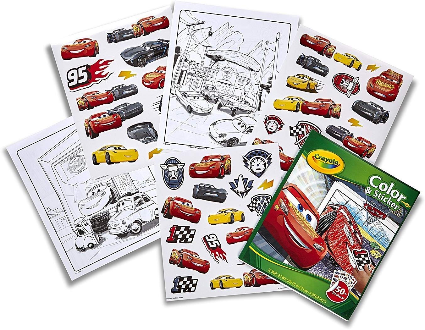 Crayola Cars 3 Colour and Sticker Book – BigaMart