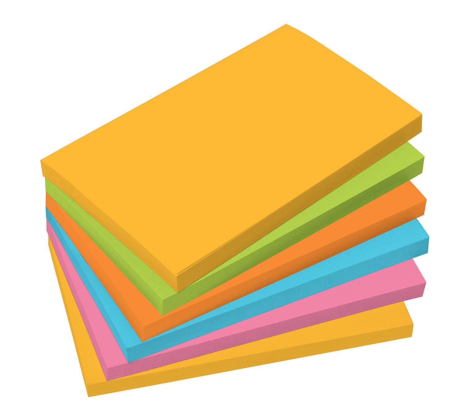 sigel MU121 Rectangular Sticky Notes, 80% adhesive surface, 12.5 x 7.5 ...