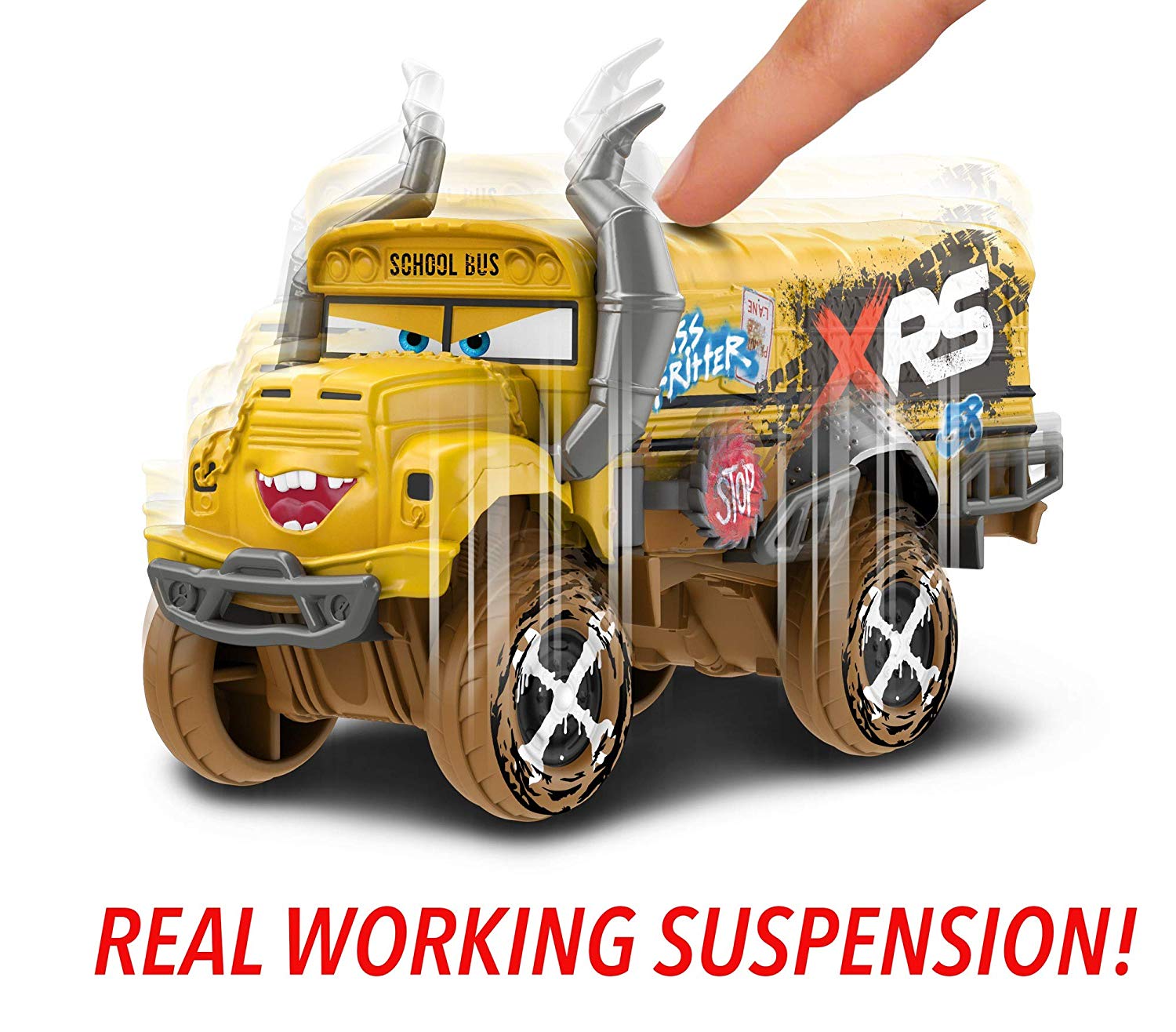 Disney Pixar Cars GBJ46 XRS Mud Racing Miss Fritter, Multicoloured ...