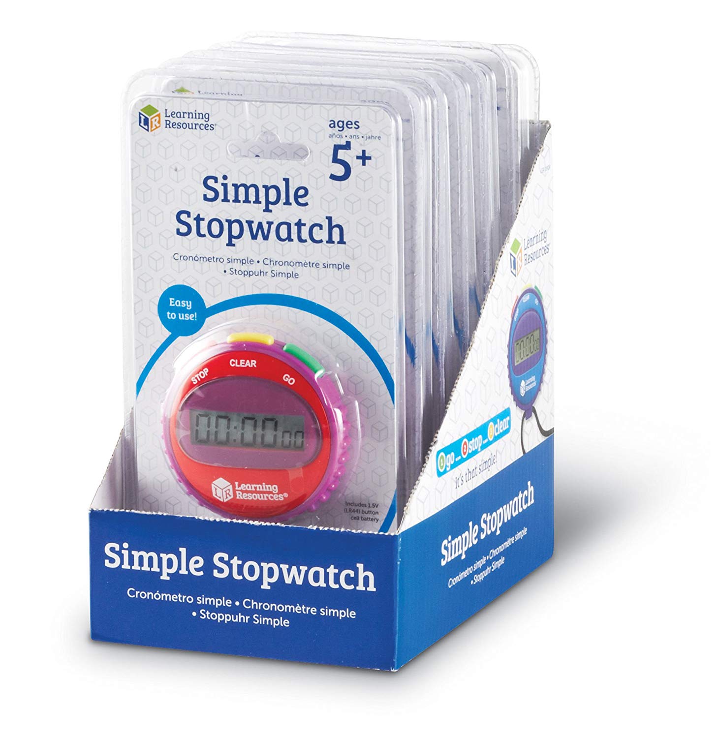 Learning Resources Simple Stopwatch – Set of 6 – BigaMart