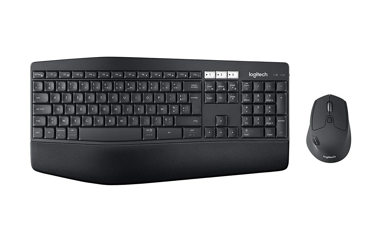 Logitech MK850 Multi-Device Wireless Keyboard and Mouse Combo, AZERTY ...