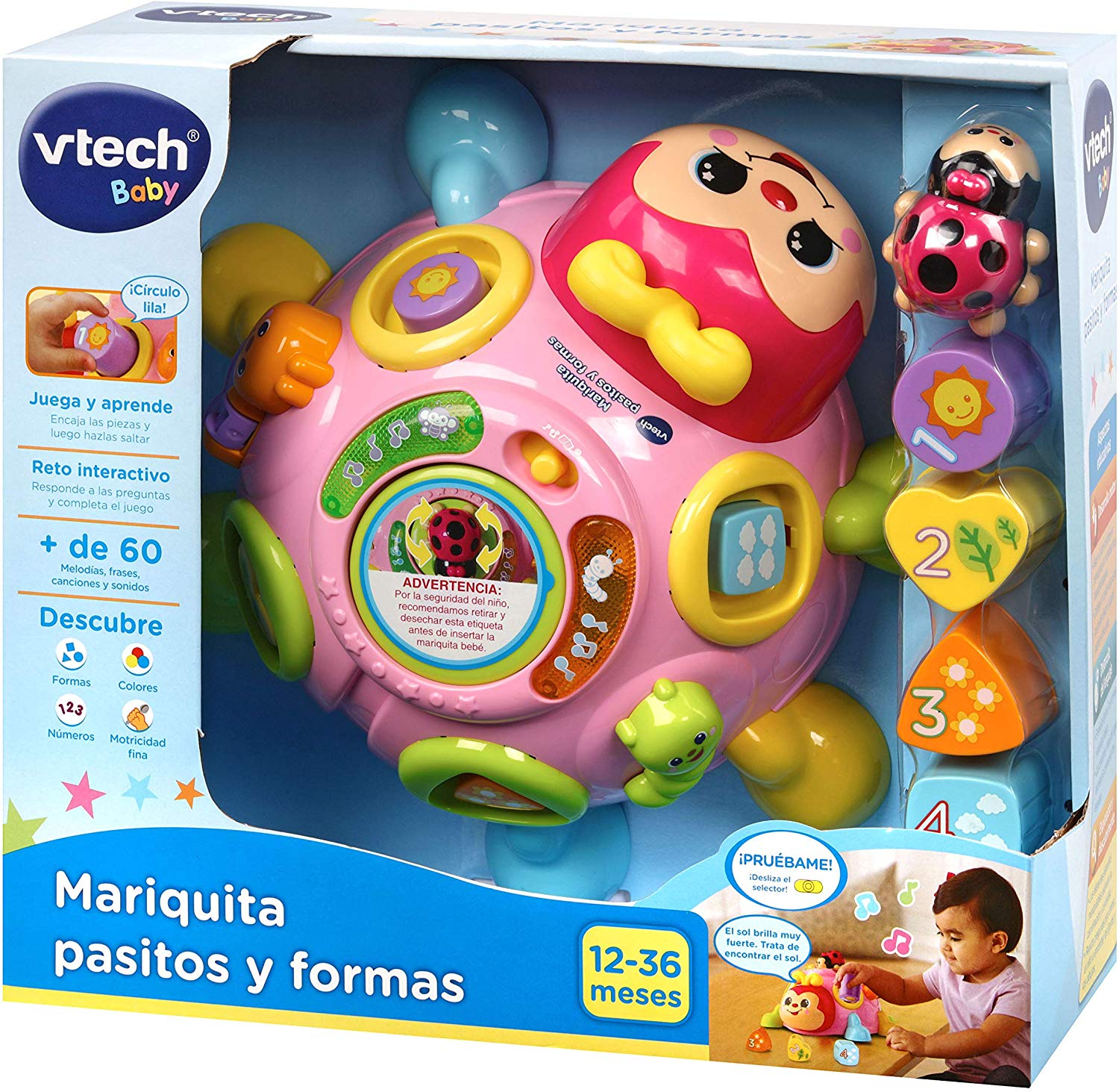 VTech Ladybird Steps and Shapes pink – BigaMart