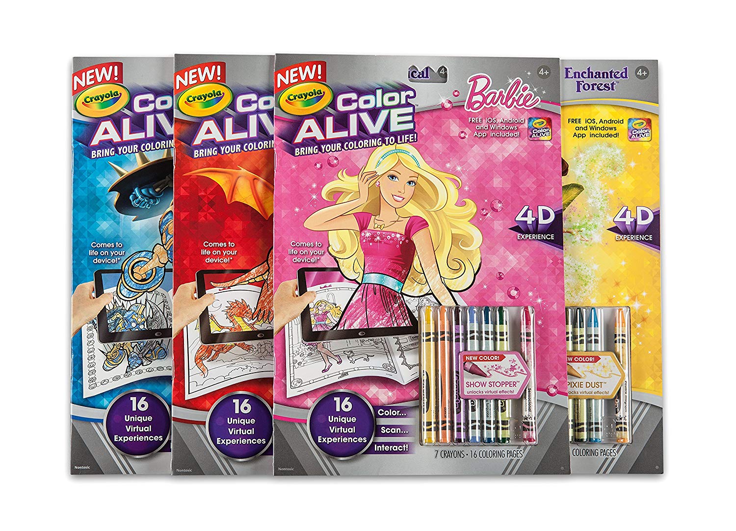 Crayola Color Alive Action Coloring Pages-Barbie – BigaMart