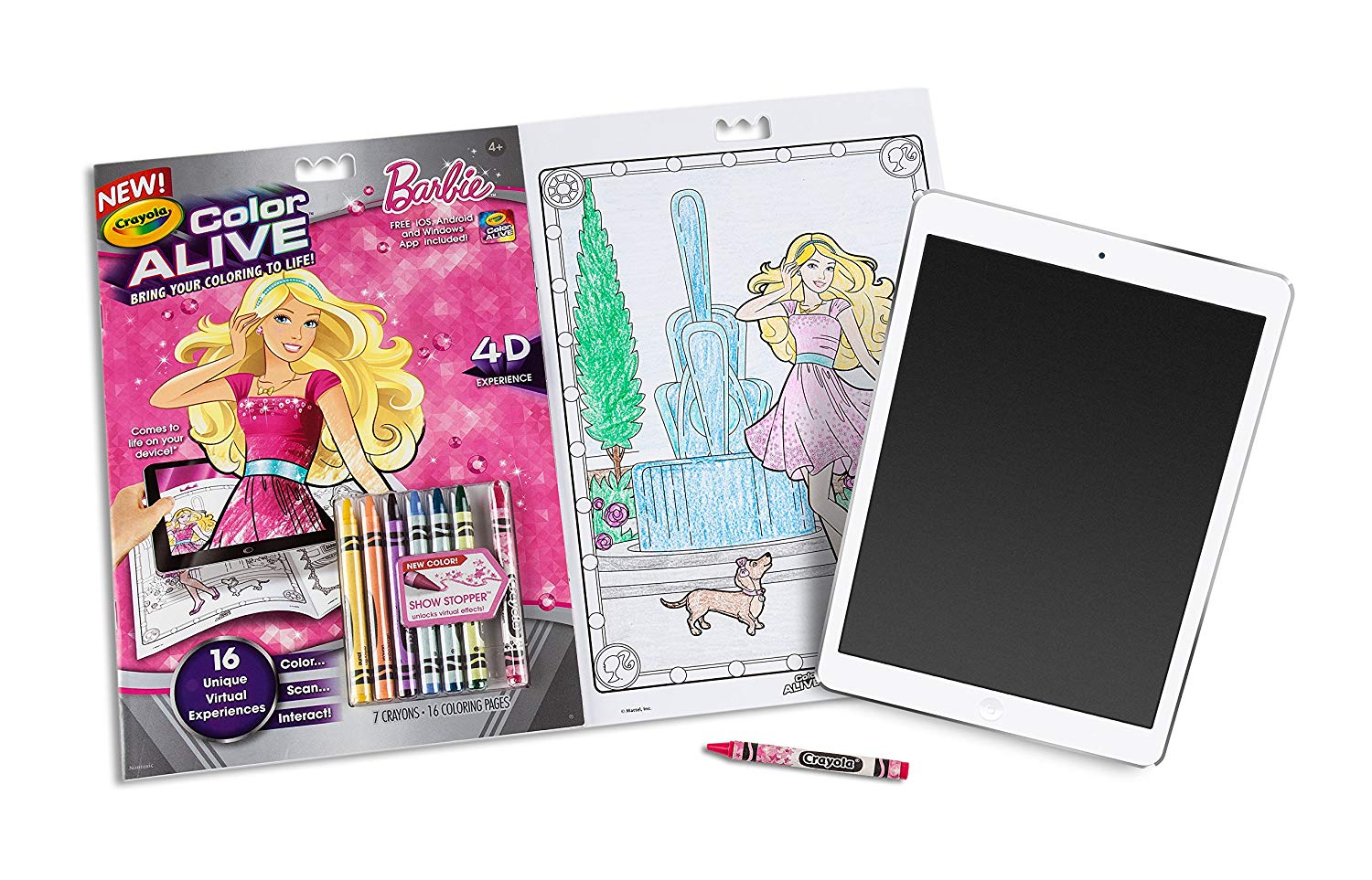 Crayola Color Alive Action Coloring Pages-Barbie – BigaMart