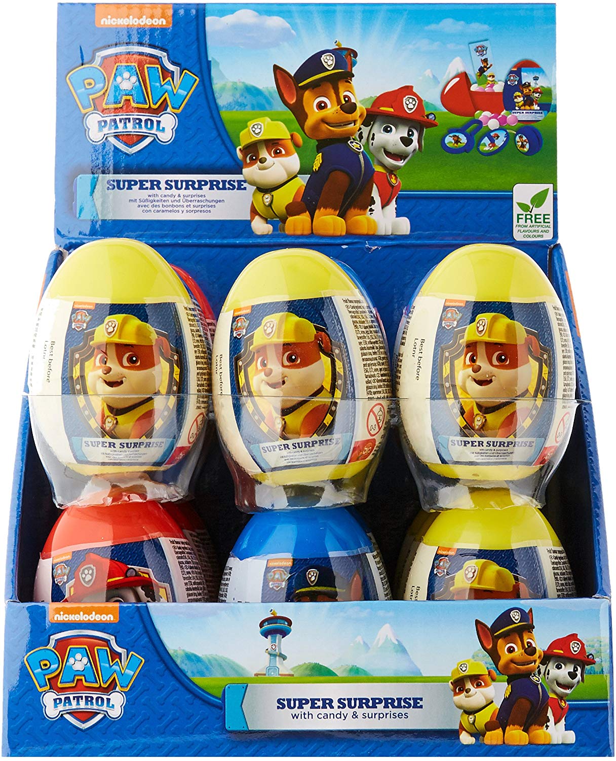 BIP Paw Patrol Super Surprise Eggs, 18-Piece – BigaMart