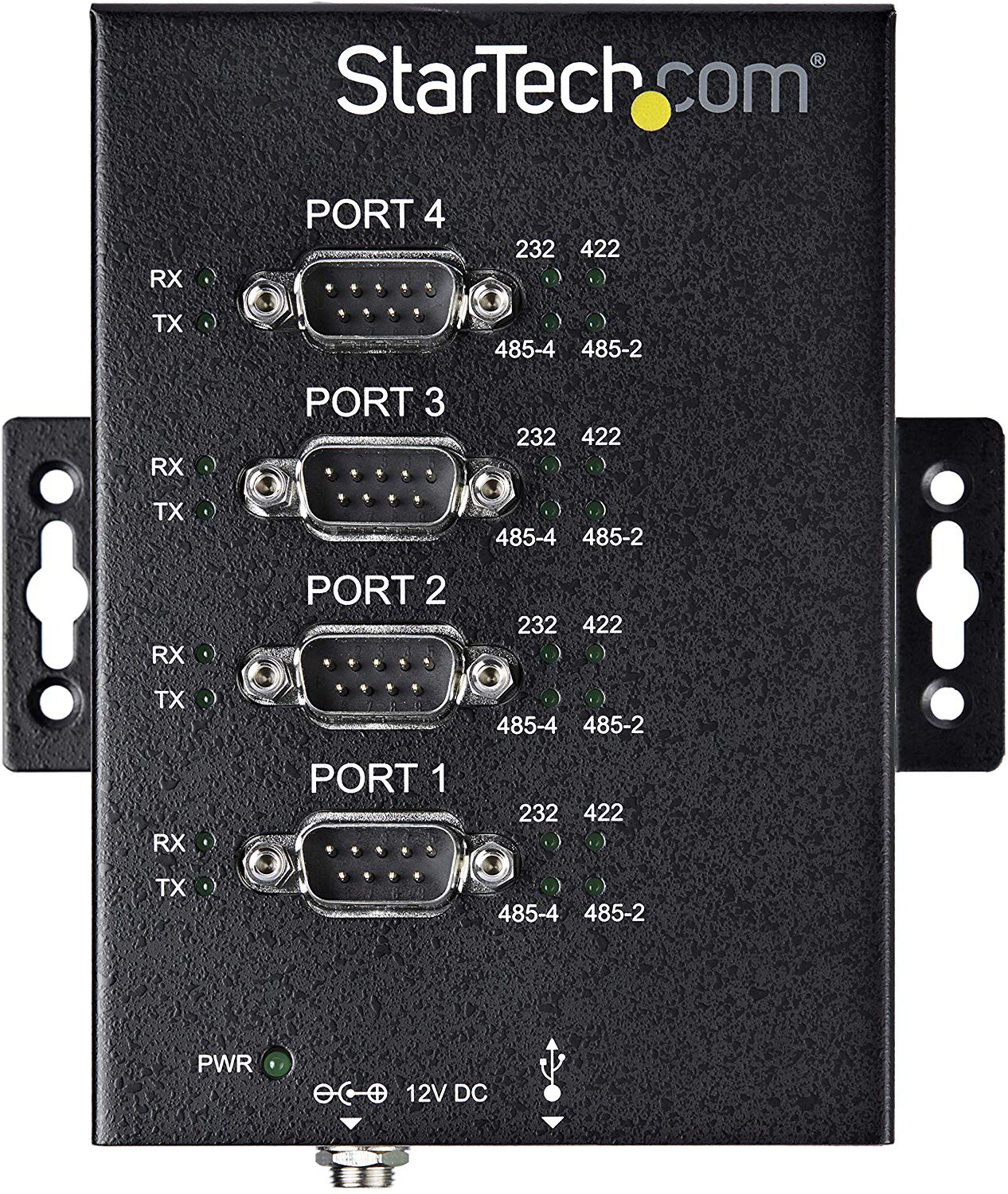 StarTech 4 Port Serial Hub USB to RS232/RS485/RS422 Adapter – USB 2.0 to DB9 Serial Converter ...
