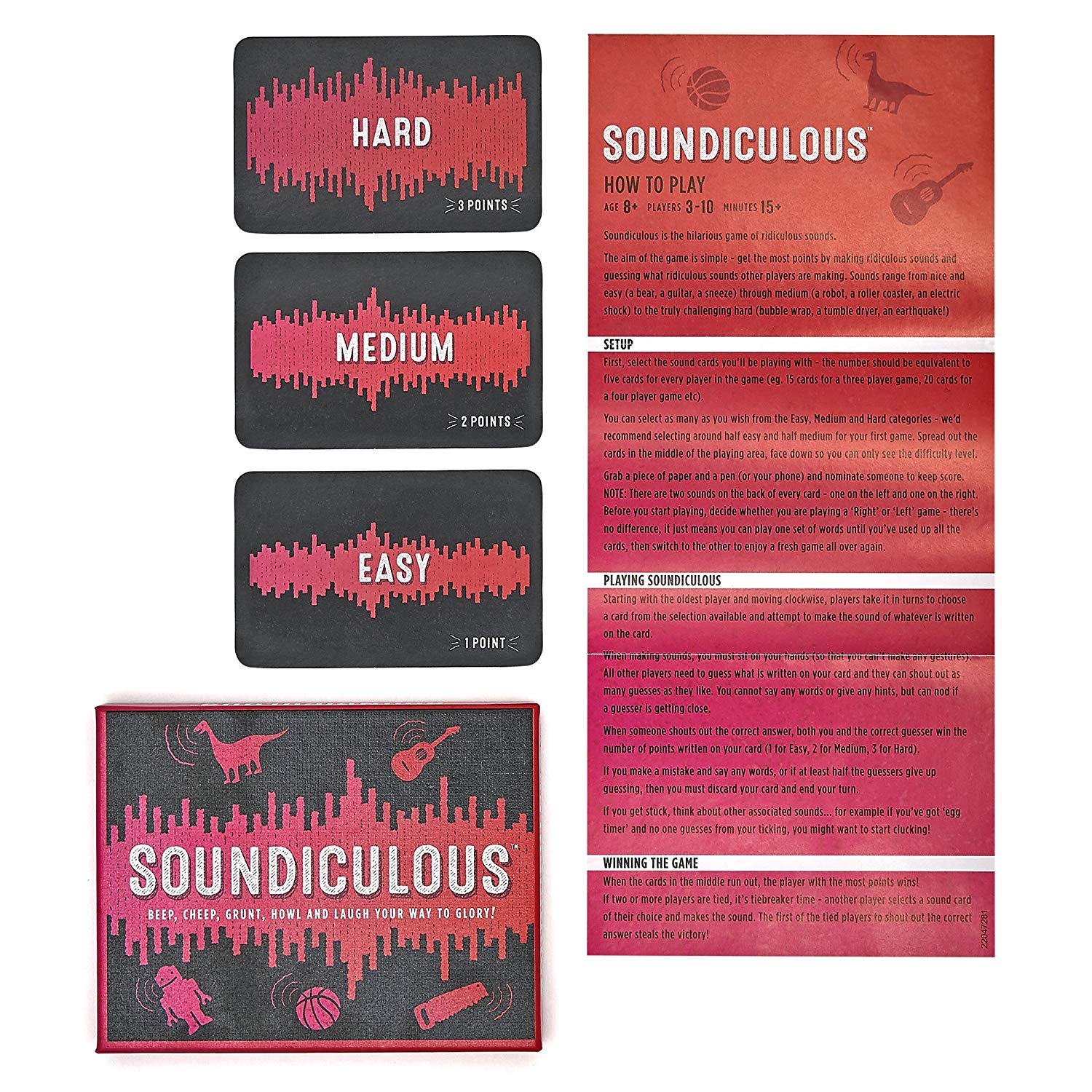 Soundiculous: The Hilarious Pocketsize Party Game of Ridiculous Sounds ...