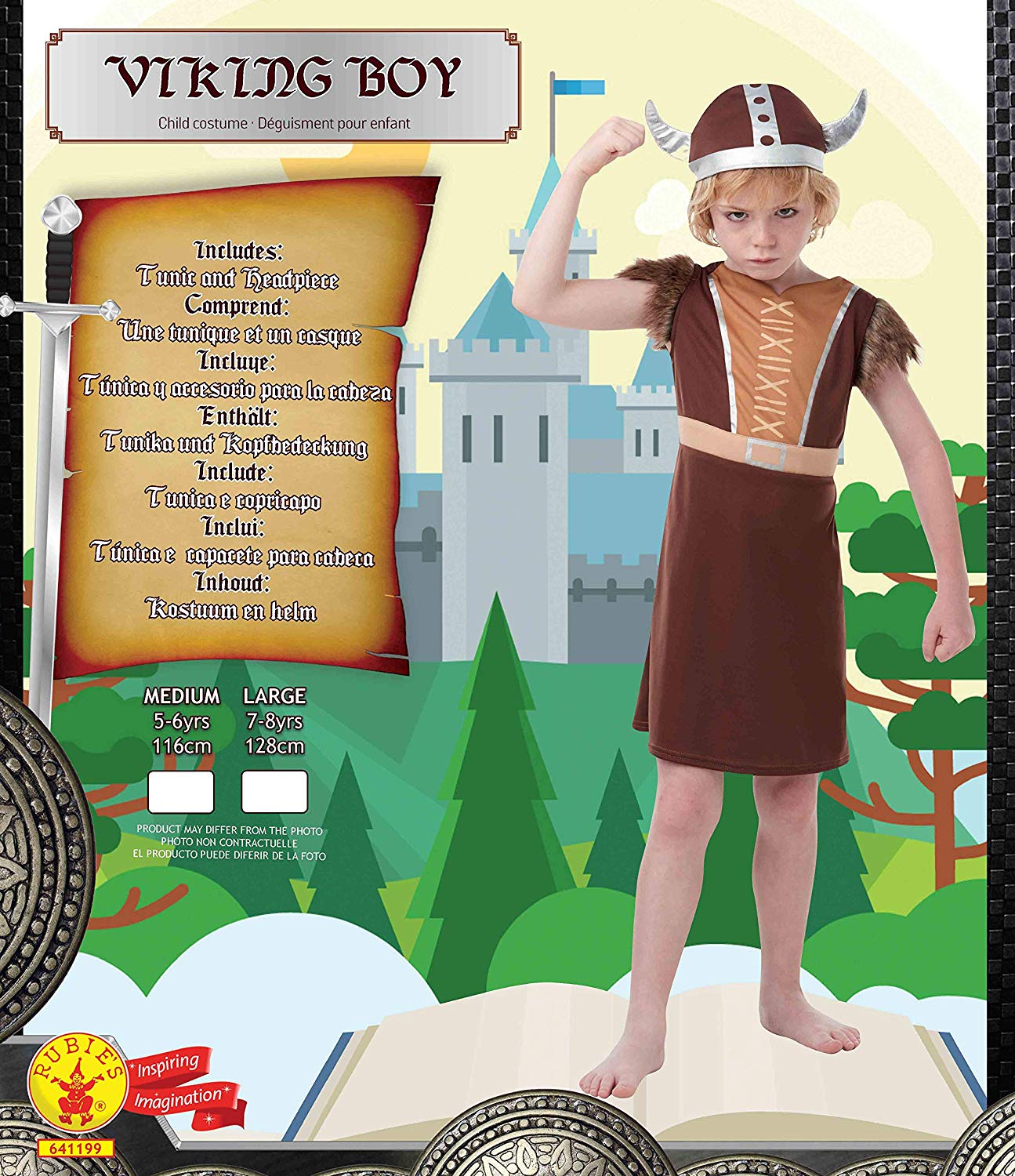 Rubie’s Official Viking Boy, Child Costume, Book Day Curriculum ...