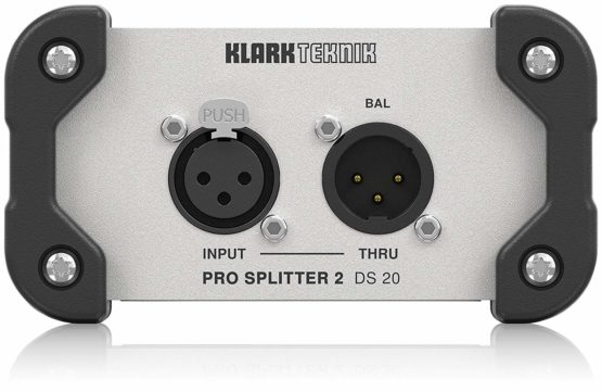 Klark Teknik DS20 Pro Splitter 2 Passive 1-In/2-Out Signal Splitter ...