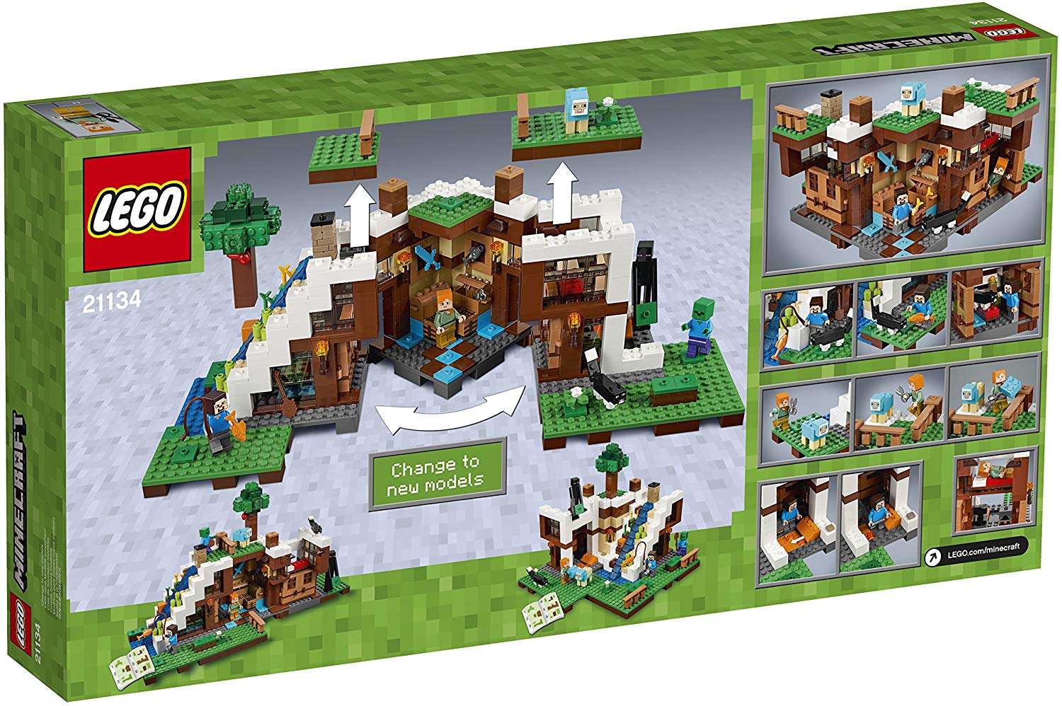 LEGO UK Minecraft 21134 “The Waterfall Base Building Set – BigaMart