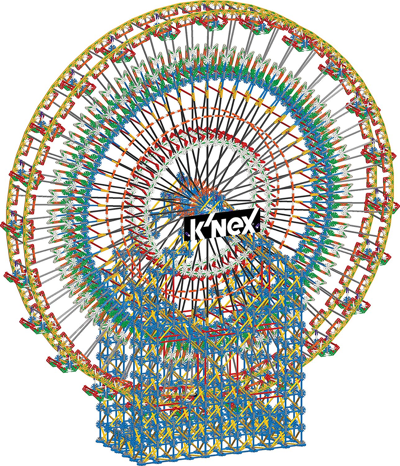 K’NEX 89790 6 Foot Ferris Wheel Building Set, Colourful Construction ...