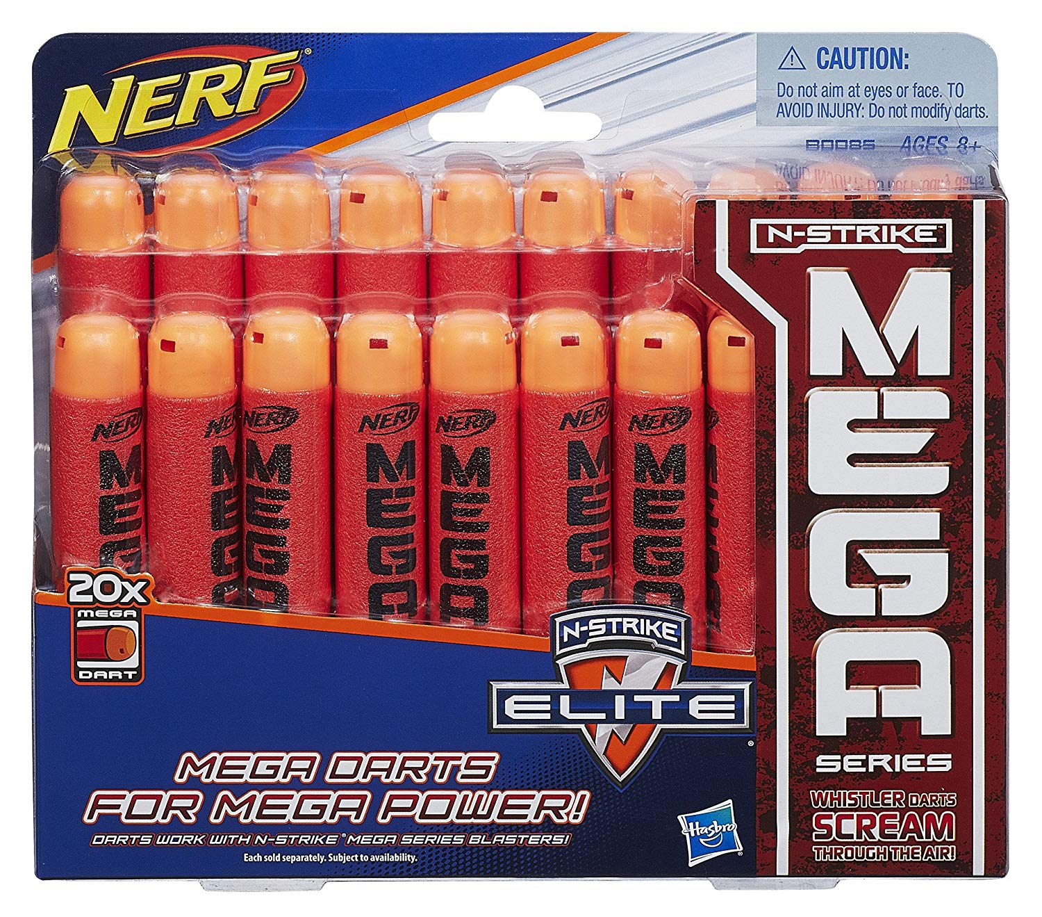 Nerf B0085 Official N-Strike Elite MEGA Dart 20-Pack Refill, Red – BigaMart
