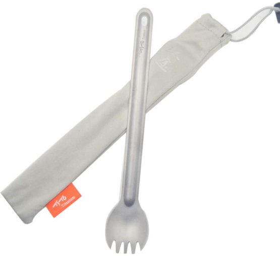 TiTo Titanium Spork Spoon Ultralight Portabale Long Handle Flatware for ...
