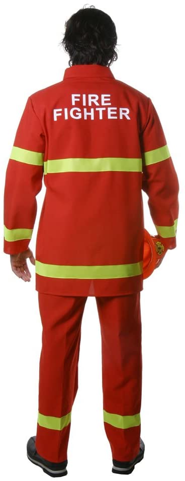 Dress Up America Adult Red Fire Fighter Costume – BigaMart