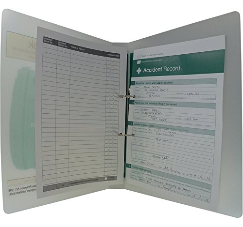 Safety First Aid Accident Book Folder, A4 – BigaMart