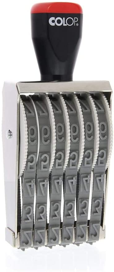 COLOP 12006 12mm 6 Band Rubber Numbering Stamp – BigaMart