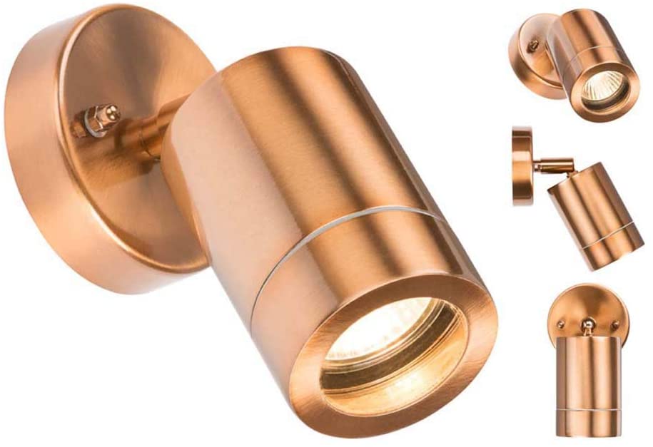 Outdoor GU10 Adjustable Wall Light in Copper – BigaMart