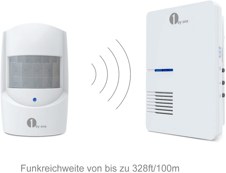 1byone Wireless Home Security Driveway Alarm, 1 Plug-in Receiver and 1 ... 1byone Wireless Home Security Driveway Alarm, 1 Plug-in Receiver and 1 ...
