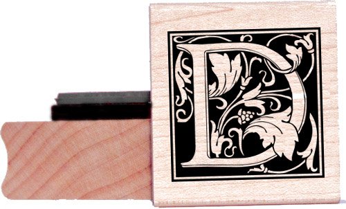 Alphabet Rubber Stamp – William Morris Letter D – BigaMart