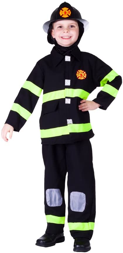 Dress Up America Award Winning Deluxe Fire Fighter Dress Up Costume Set ...