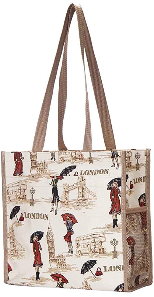 Signare Tapestry Shoulder Bag Shopping Bag for Women with London Design ...
