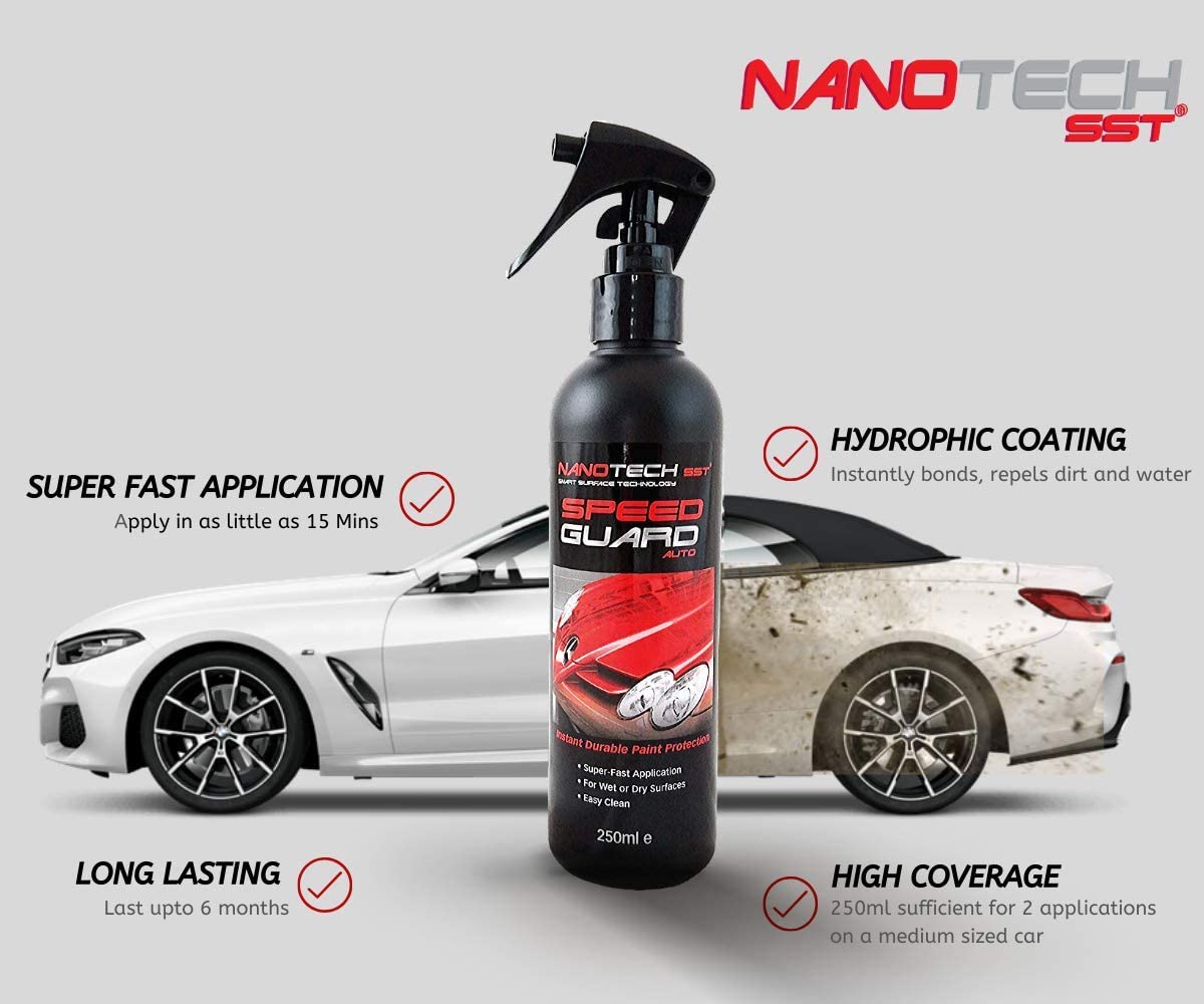 Speed Guard Nano Coating Technology Spray, Replaces Car Wax, Works With ...