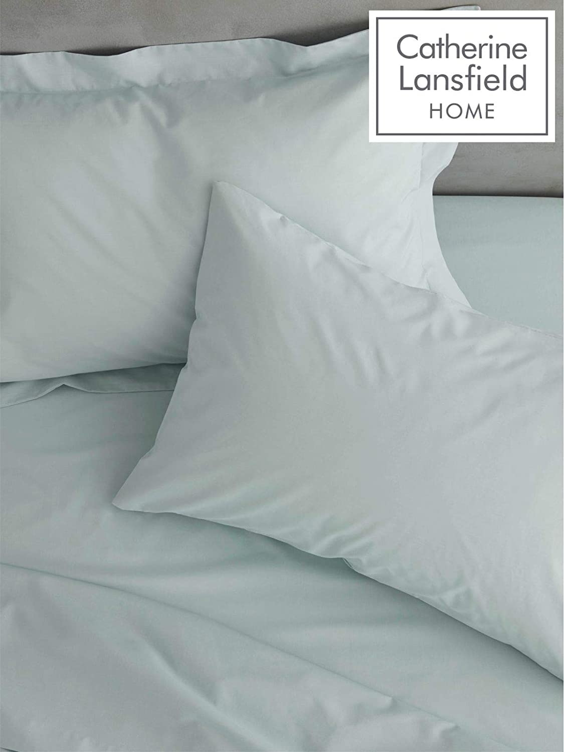 Catherine Lansfield Easy Iron Percale Double Platform Valance Sheet ...