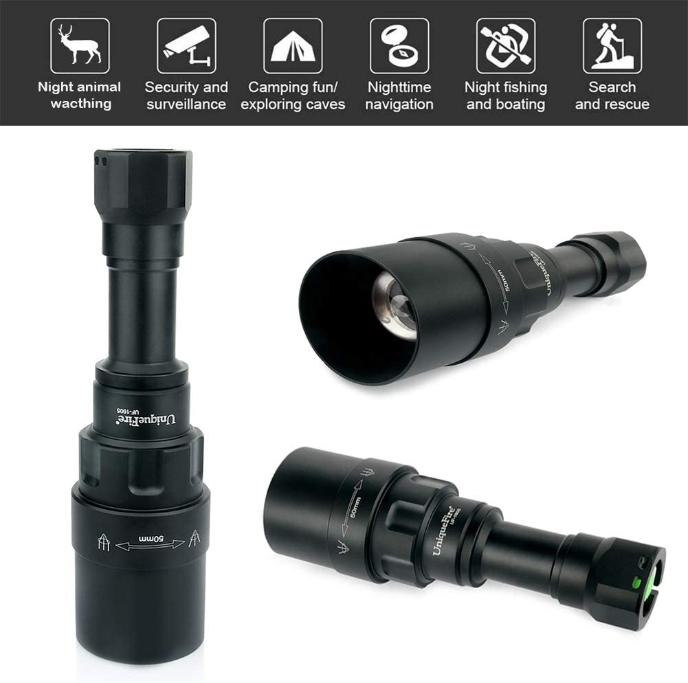 UniqueFire Upgrade UF1605 NV IR 940NM T50 LED Flashlight / 3 Mode ...
