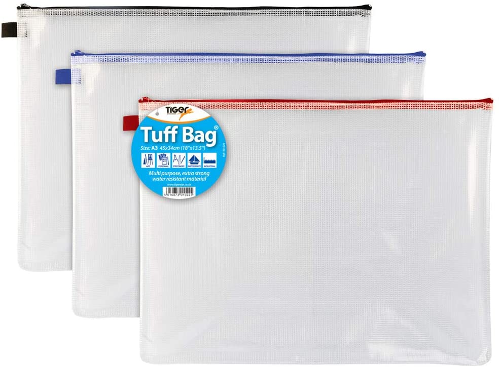 Tiger tuff bag A3 size single bag – assorted colours – BigaMart