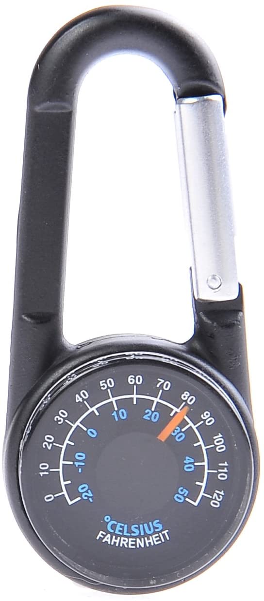 Huntington Clip Compass: Small Carabiner Compass with thermometer ...