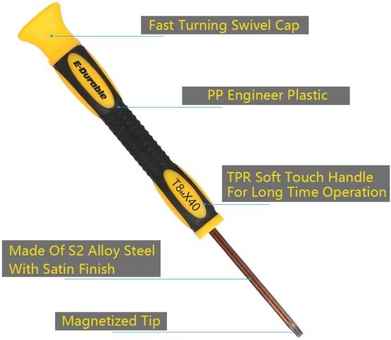 Eble T8 T8H Torx Screwdriver, TR8 Security Screwdriver Set for Xbox One ...
