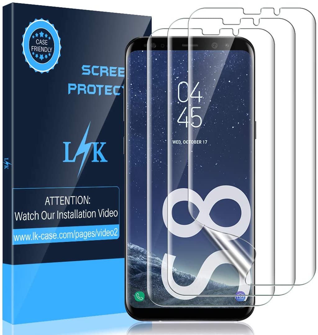 LK 3 Pack Screen Protector Compatible with Samsung Galaxy S8, In ...