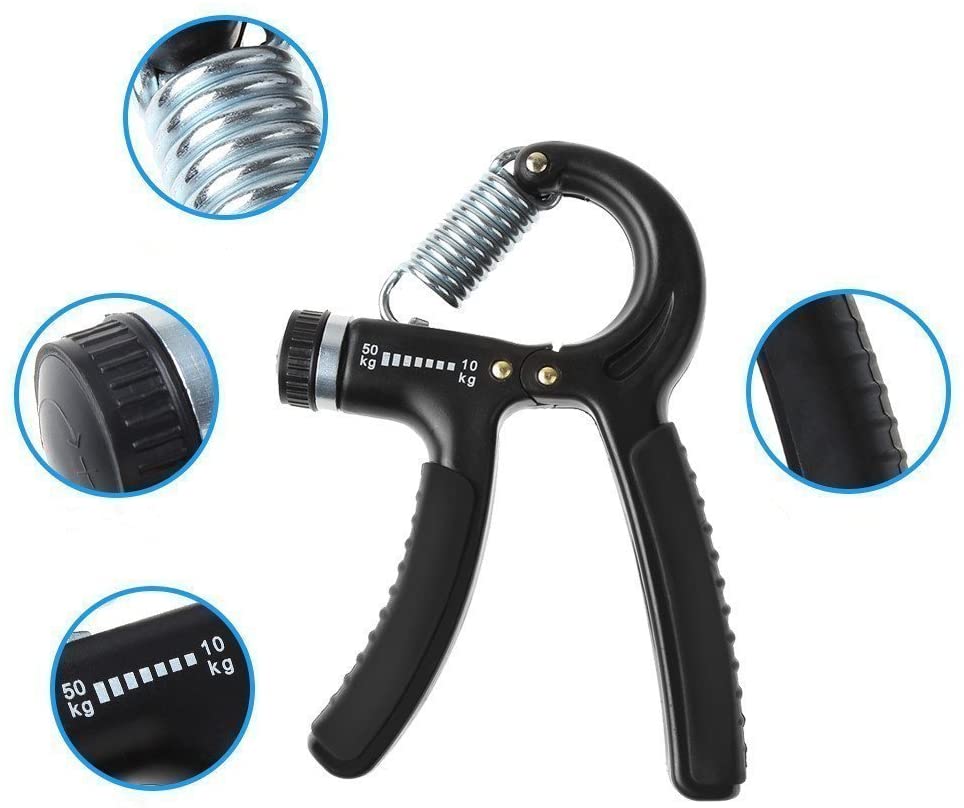 LUXON Hand Grip, Adjustable Hand Gripper Exerciser 22-110 Lbs (10-50kg ...