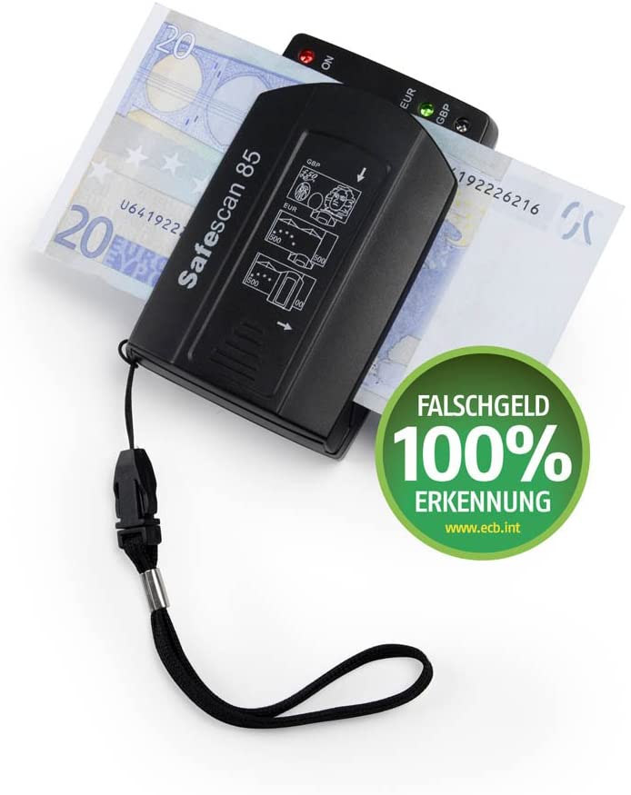 Safescan Portable Counterfeit Detector – Black – BigaMart