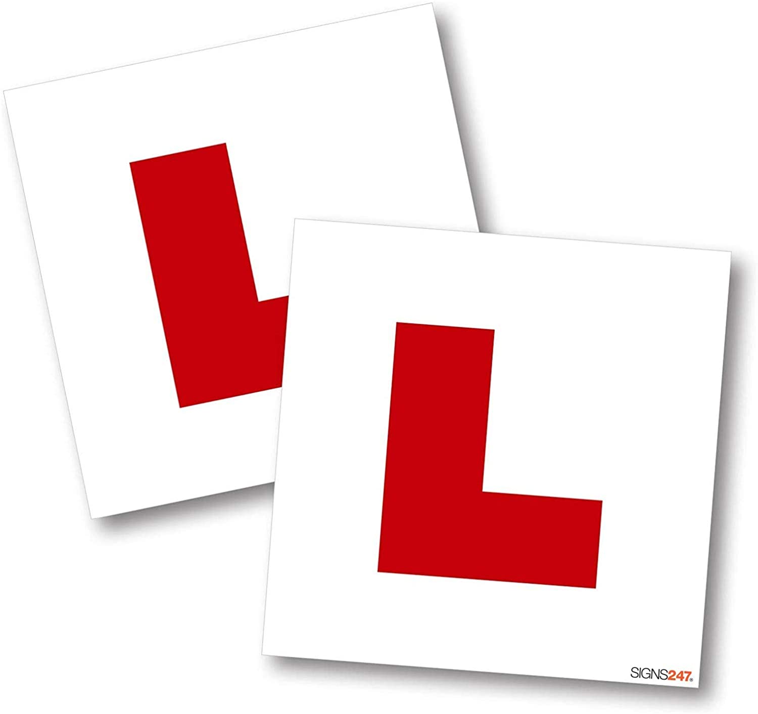 SIGNS247 2 X LEARNER STICKER L Plate Stickers Legal Learner Driver ...