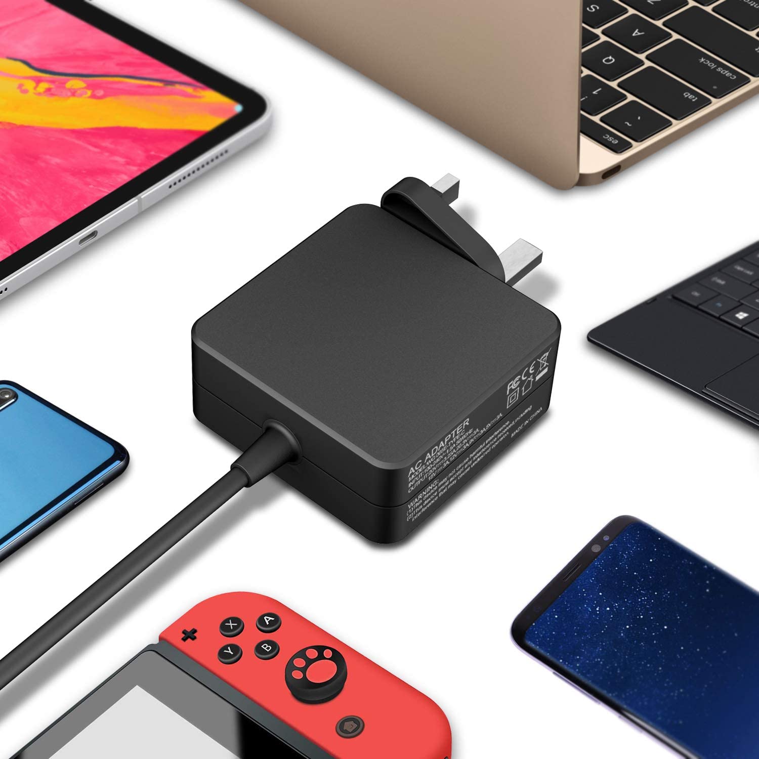 87W/90W USB-C Adapter Charger, Ponkor Type C Power Adapter Charger for ...