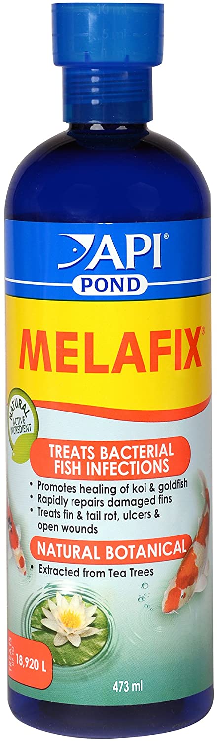 API Pond Melafix Pond Fish Bacterial Infection Remedy Bottle, White, 473 ml – BigaMart