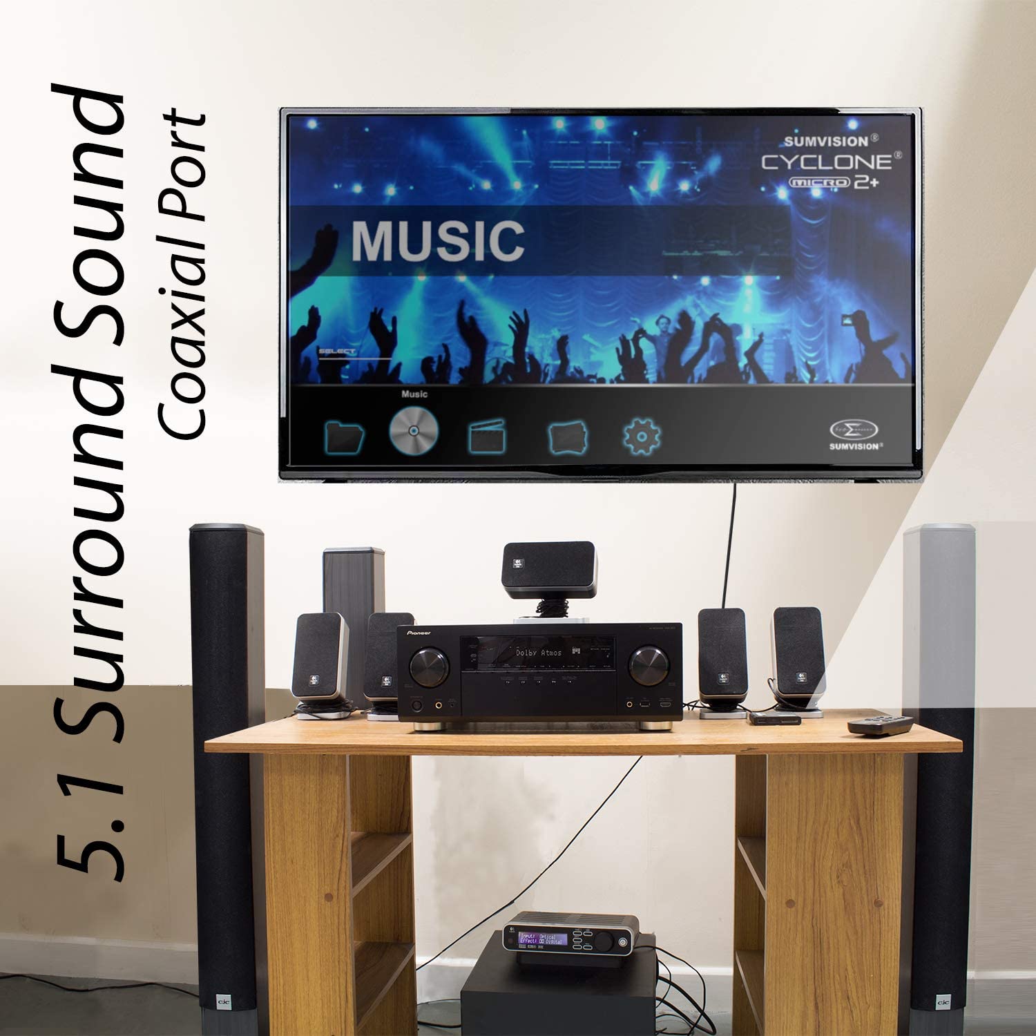 Sumvision Cyclone Micro 2+ Full HD HDMI 1080p Multi Media Player with ...