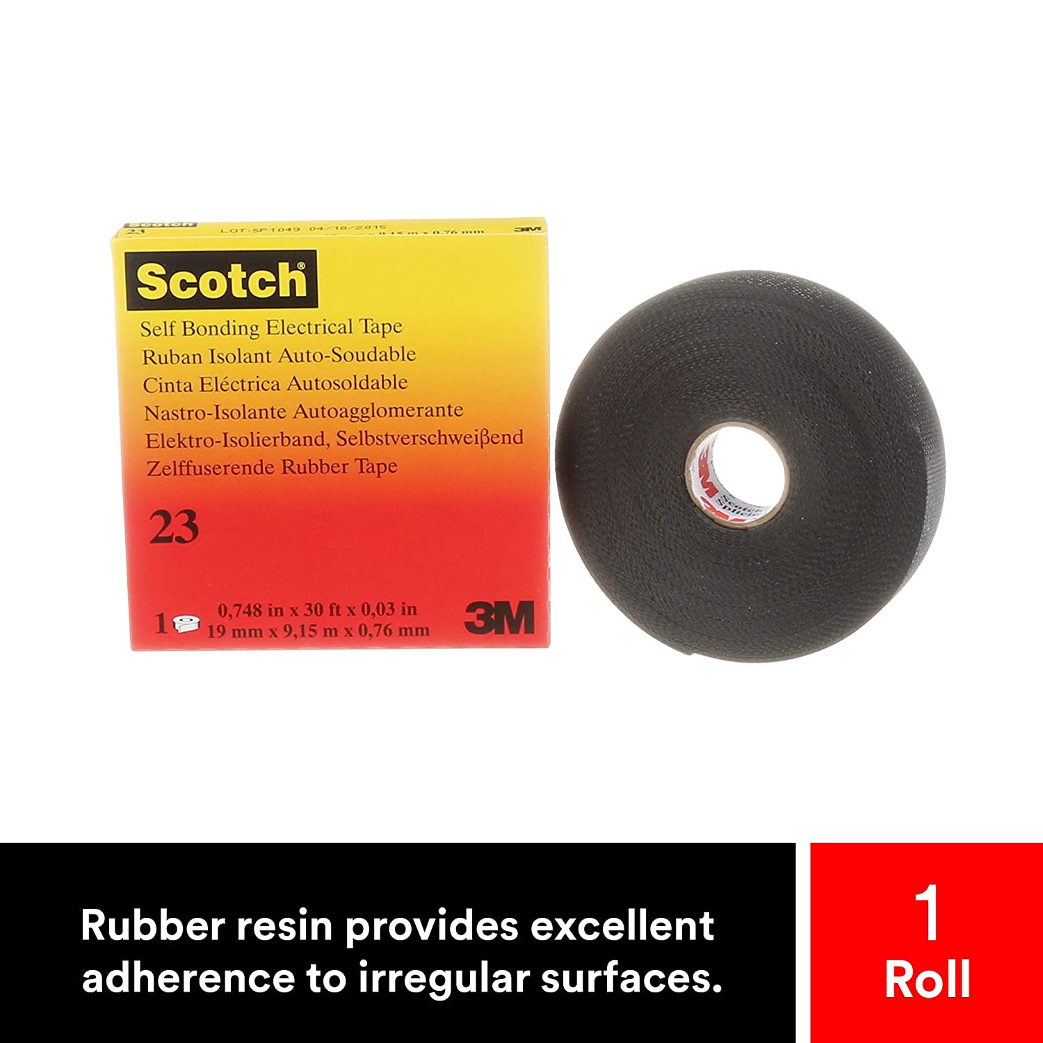 Scotch© Rubber Splicing Tape 23 -19mm x 9.15m – BigaMart
