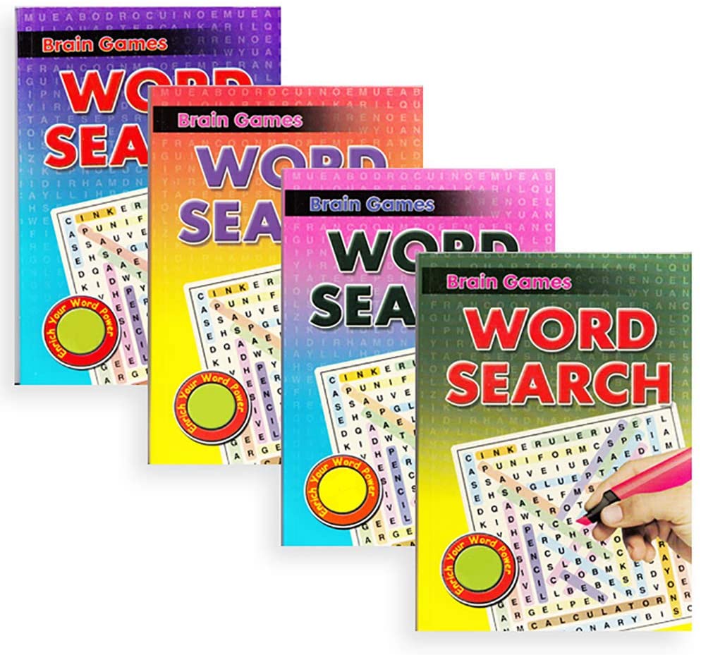WF Graham Set of 4 A5 Brain Games Word Search Books – BigaMart