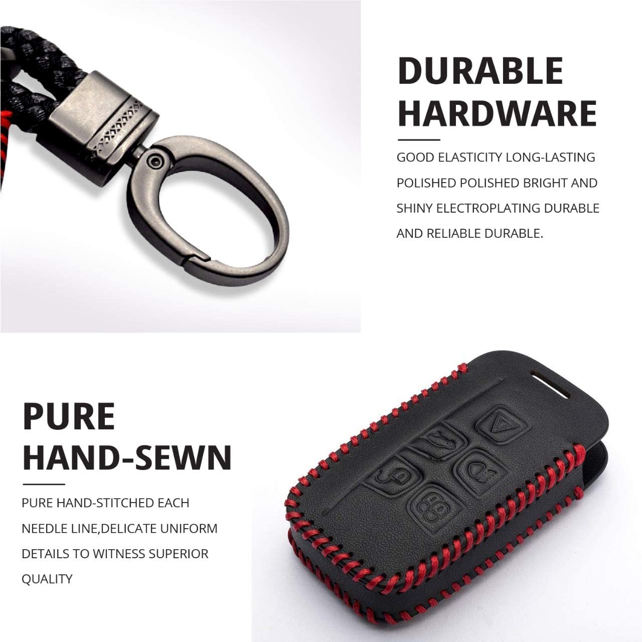 Range Land Rover Discovery Sport Evoque Jaguar 5 Button Leather Key ...