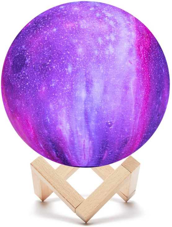 Moon Lamp, PREKIAR 16 Colors 15cm LED 3D Print Star Moon Light with ...