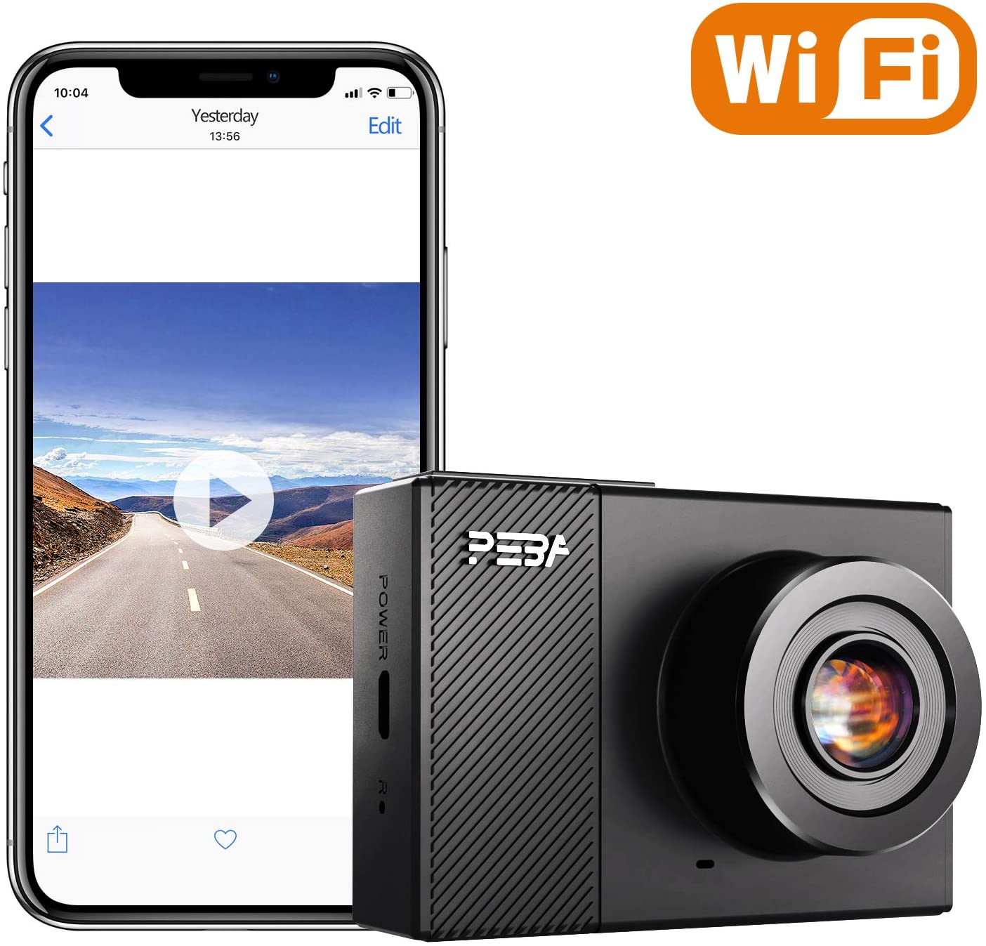 【Updated】PEBA Dash Cam WiFi DVR Car Camera Full HD 1080P Dash Camera ...