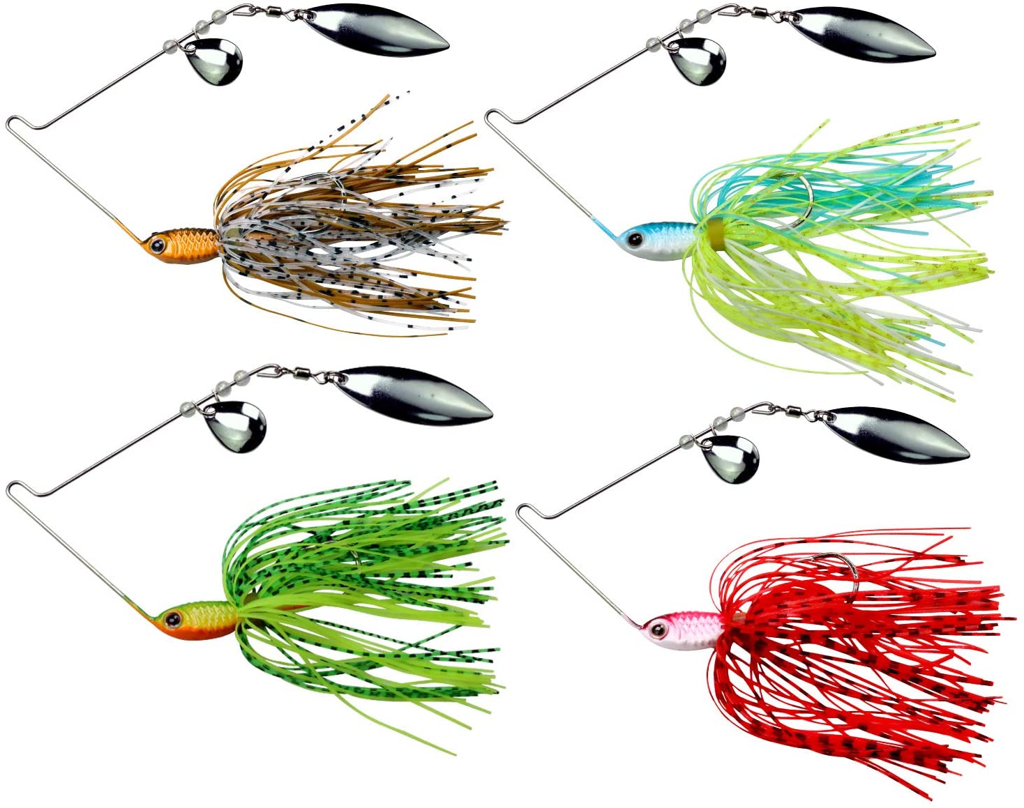 THKFISH Fishing Spinners Baits Lure Kit 14g Hard Metal Spinner Lures ...