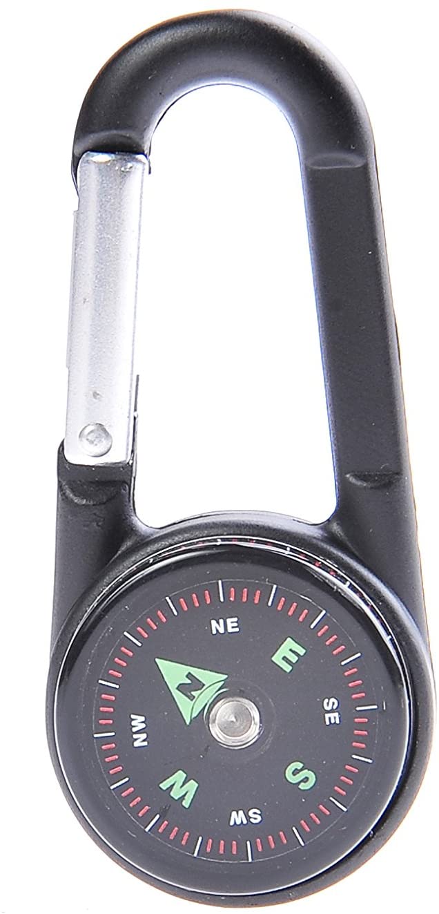 Huntington Clip Compass: Small Carabiner Compass with thermometer ...