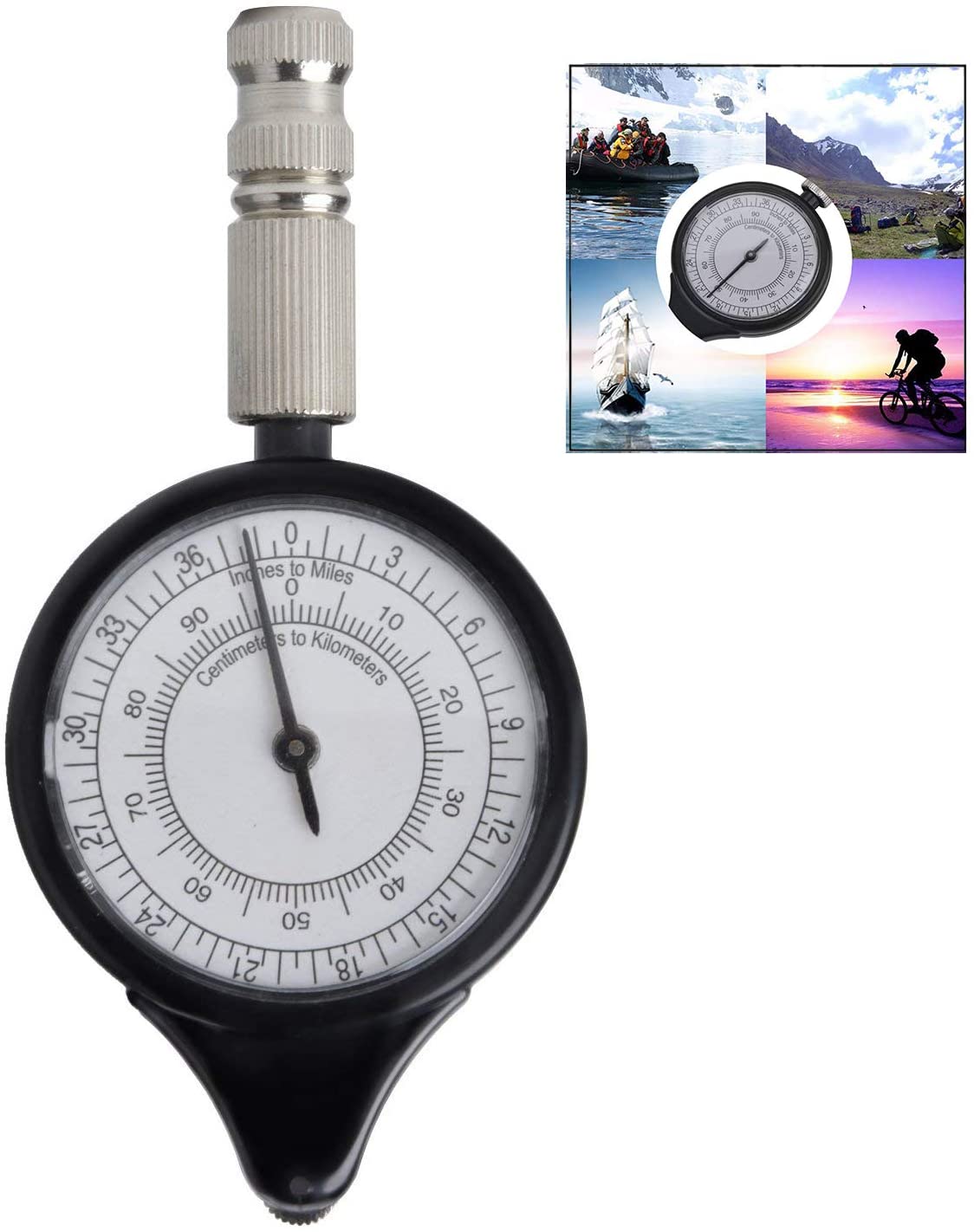 LHKJ Outdoor Map Measuring Camping Map Measuring Gauge Range Finder ...