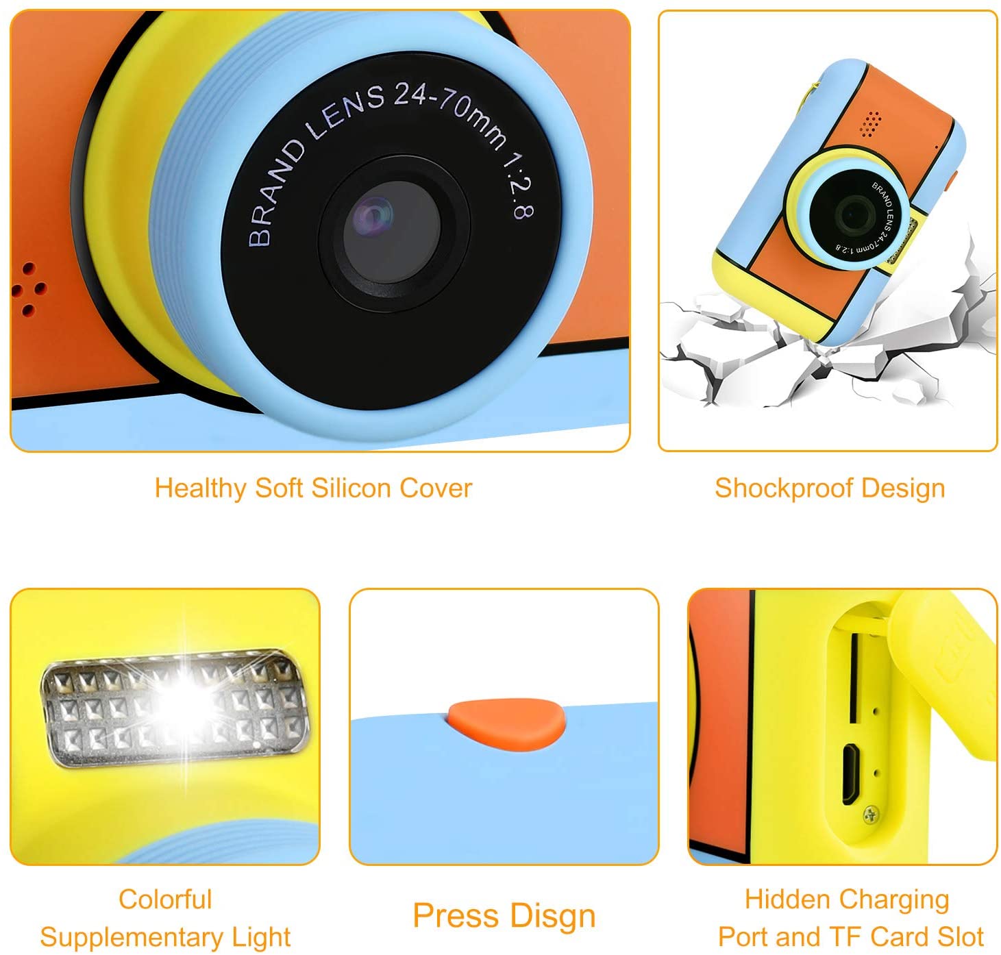 XDDIAS Kids Camera, Children Digital Camera with 2.4 inch LCD and 32G ...