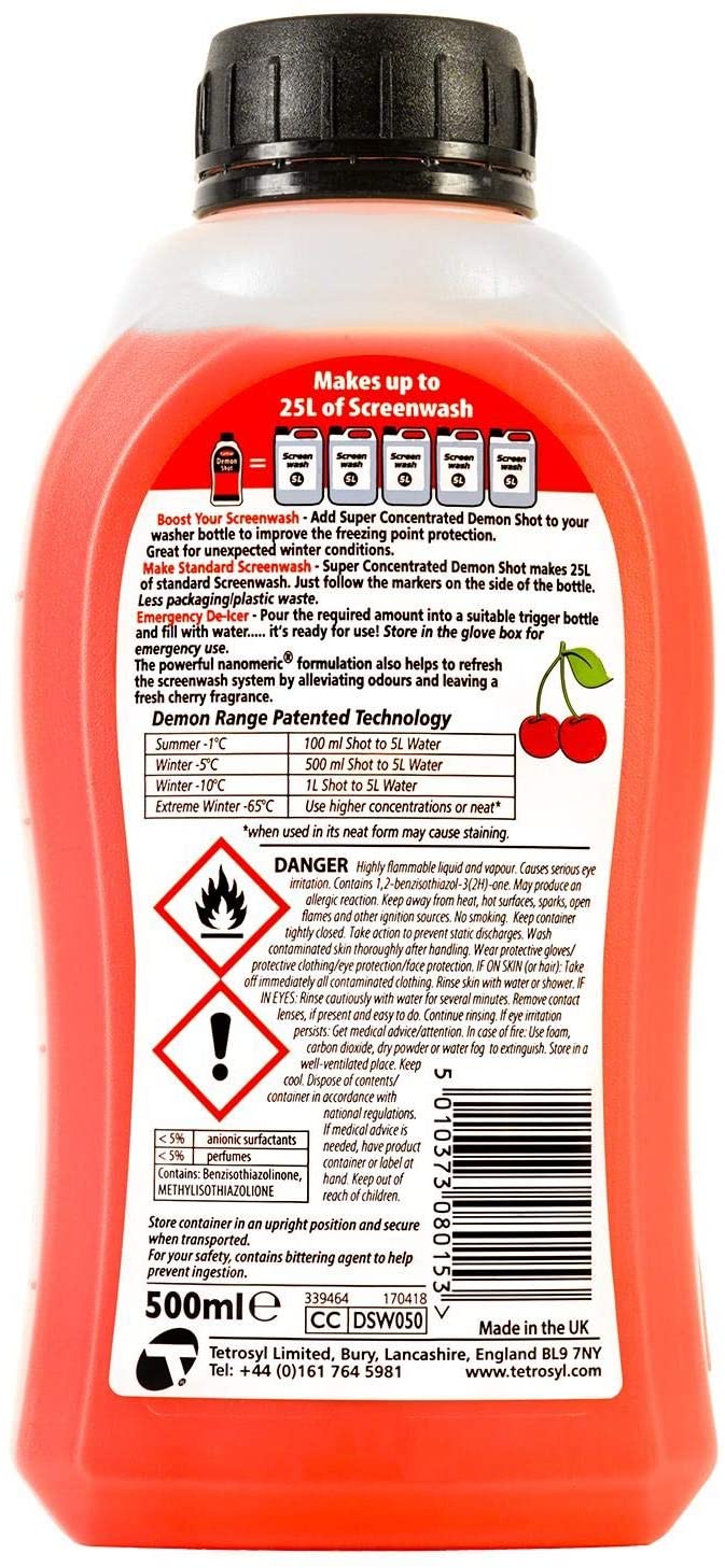 CarPlan Screen Wash Demon Shot 500ml”Makes up to 25 litres!” – BigaMart