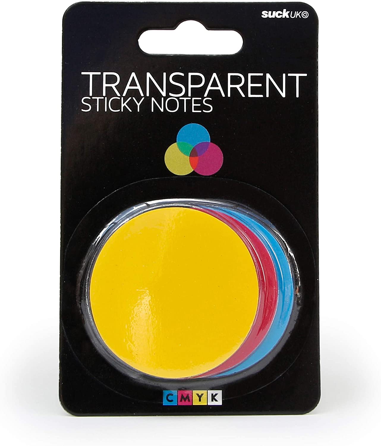 Suck UK Transparent CMYK Sticky Notes | Self-Adhesive Memo Pad in ...